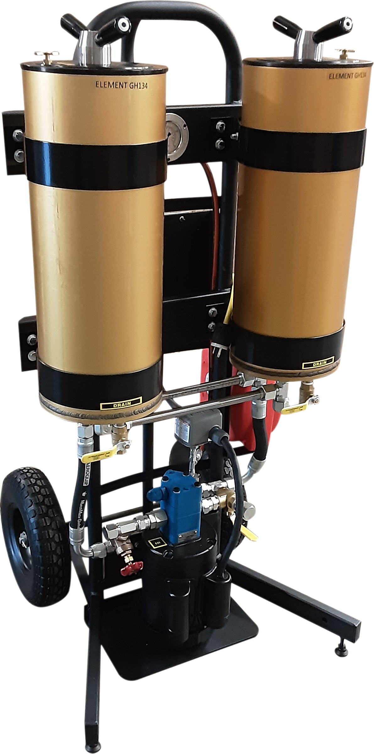 Gold Portable Filter Cart FC-200 | Y2K Filtration